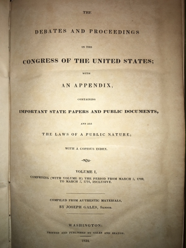ALEXANDER HAMILTON’S FIRST REPORT ON THE PUBLIC CREDIT – Statutes and ...