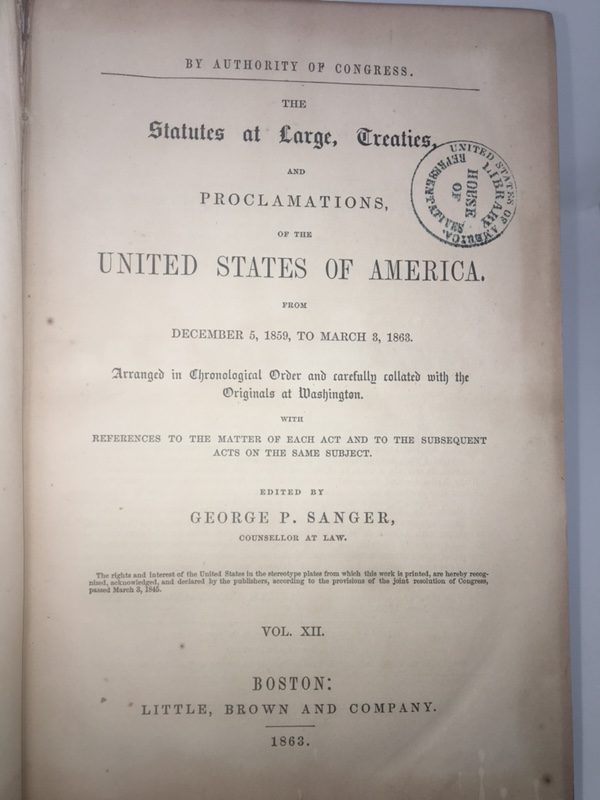 CONSCRIPTION ACT of 1863 – first wartime draft – Statutes and Stories