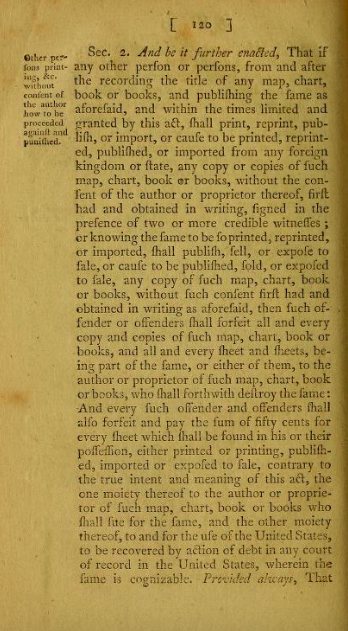 COPYRIGHT ACT OF 1790 (First Copyright Law) – Statutes and Stories