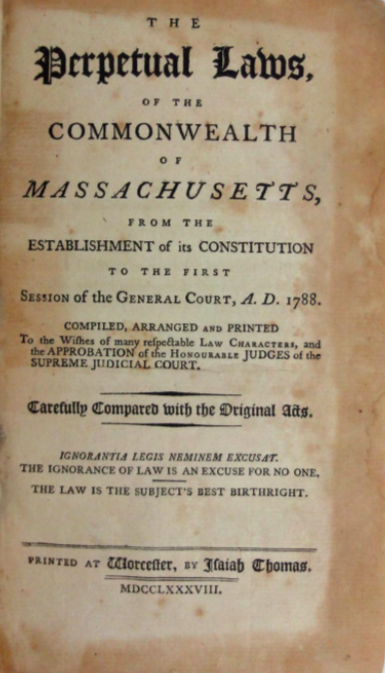MASSACHUSETTS CONSTITUTION OF 1780 – BLUEPRINT FOR U.S. CONSTITUTION ...