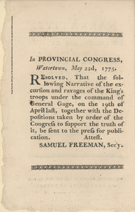 PATRIOT PRINTER ISAIAH THOMAS – Statutes and Stories