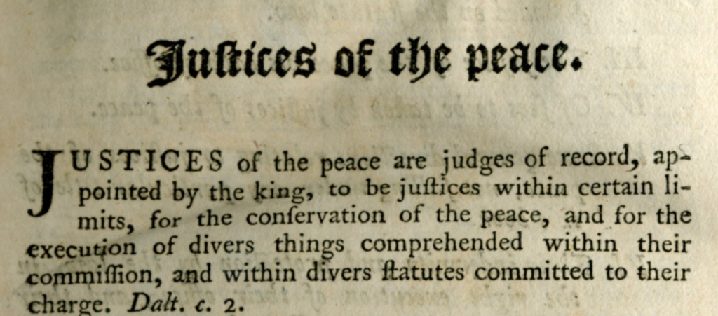 Justice of the Peace Manuals – law in a saddle bag – Statutes and Stories