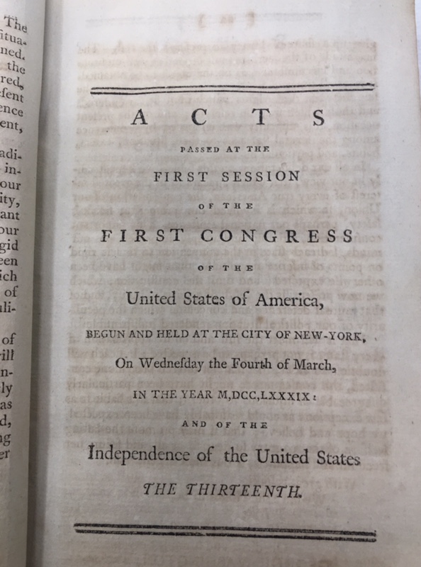 The First Congress (1789-1791) – Madison breathes life into the ...