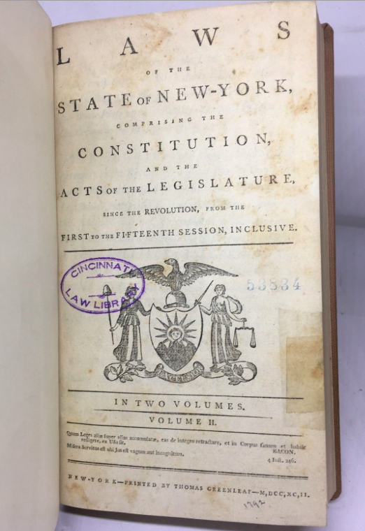 The Revised Statutes of the State of New York (1829) – Statutes and Stories