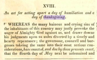 The “first” Thanksgiving and Washington’s Thanksgiving Proclamations ...