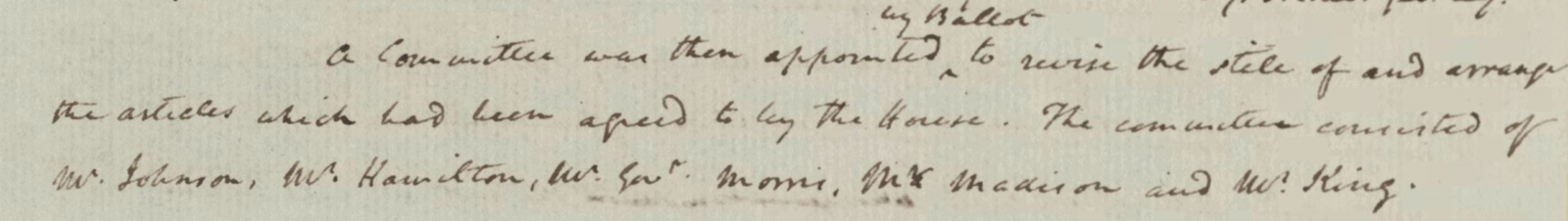 Hamilton at the Constitutional Convention – Statutes and Stories