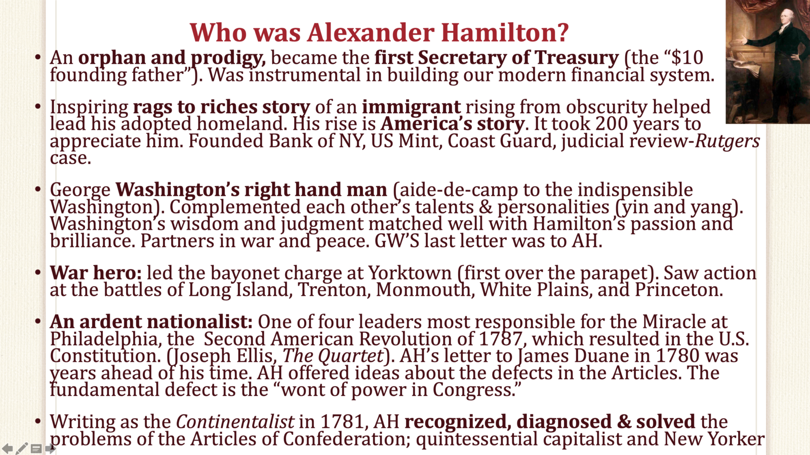HAMILTON MUSICAL POWERPOINT – Statutes and Stories