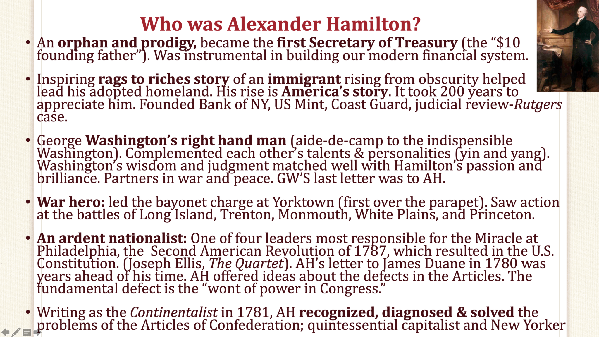 HAMILTON MUSICAL POWERPOINT – Statutes and Stories