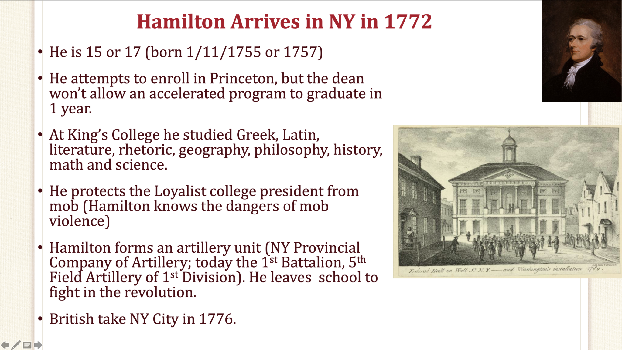 HAMILTON MUSICAL POWERPOINT – Statutes and Stories