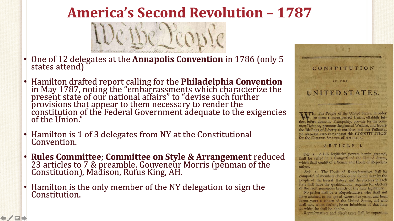 HAMILTON MUSICAL POWERPOINT – Statutes and Stories