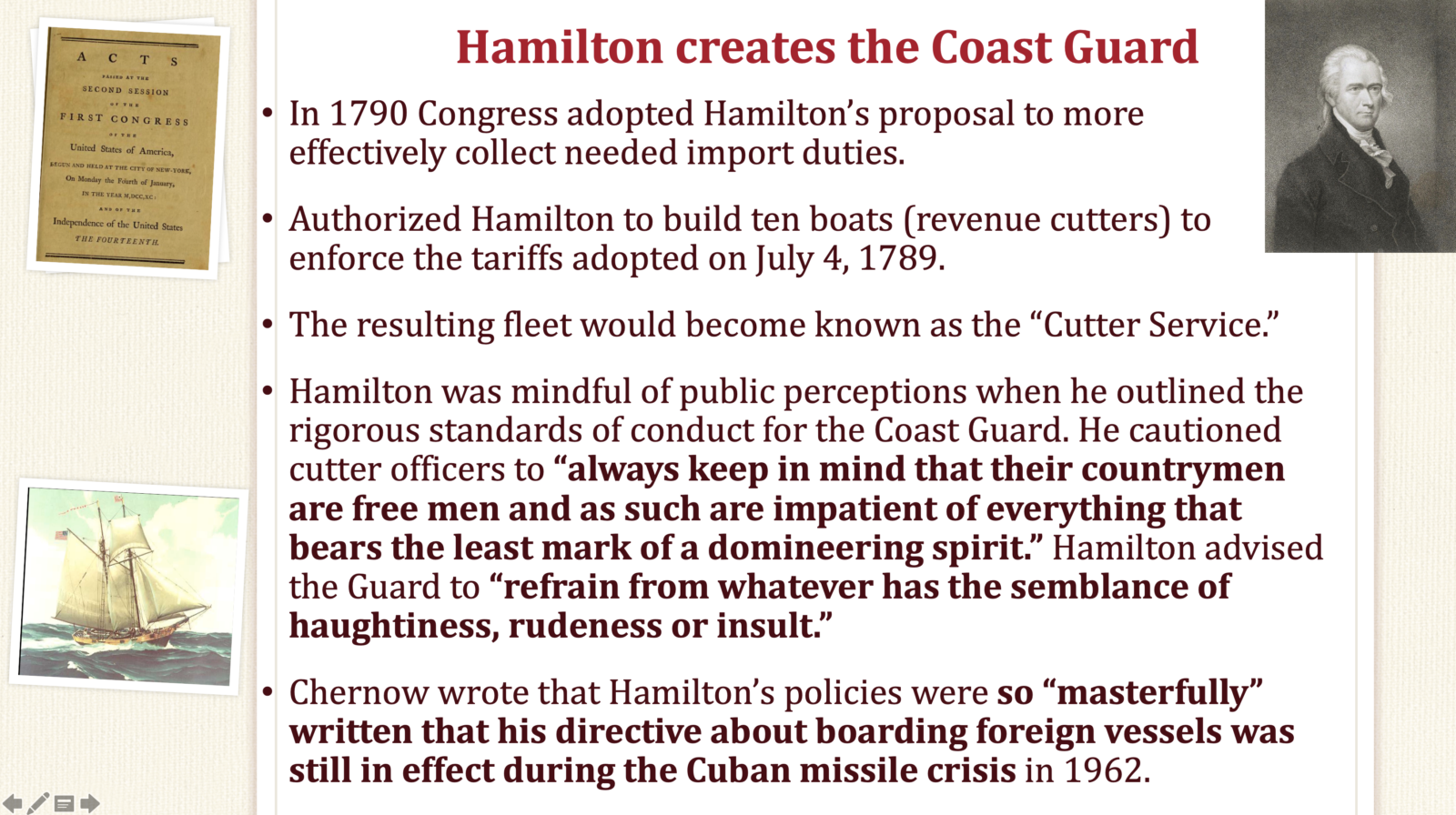 HAMILTON MUSICAL POWERPOINT – Statutes and Stories