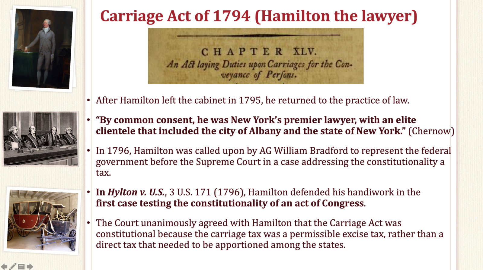 HAMILTON MUSICAL POWERPOINT – Statutes and Stories