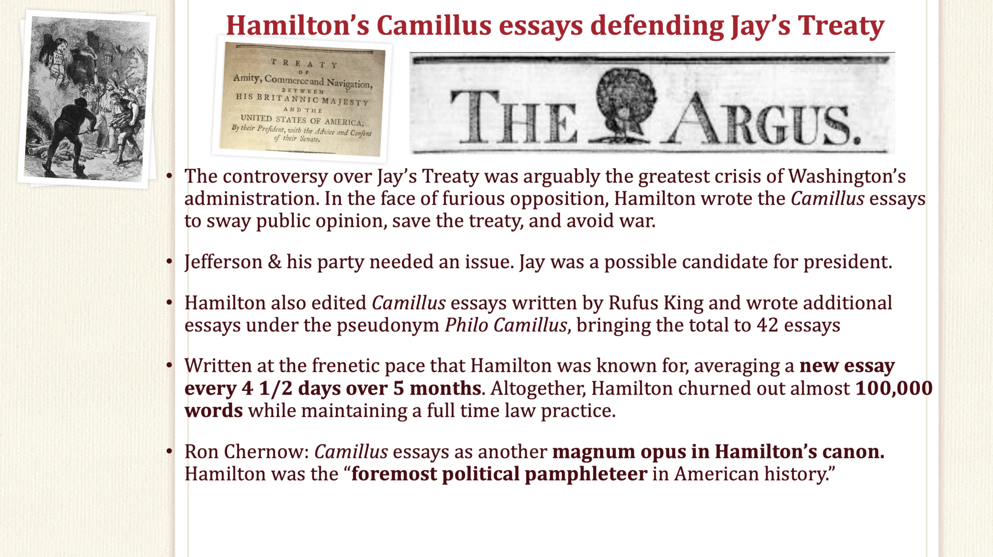 HAMILTON MUSICAL POWERPOINT – Statutes and Stories