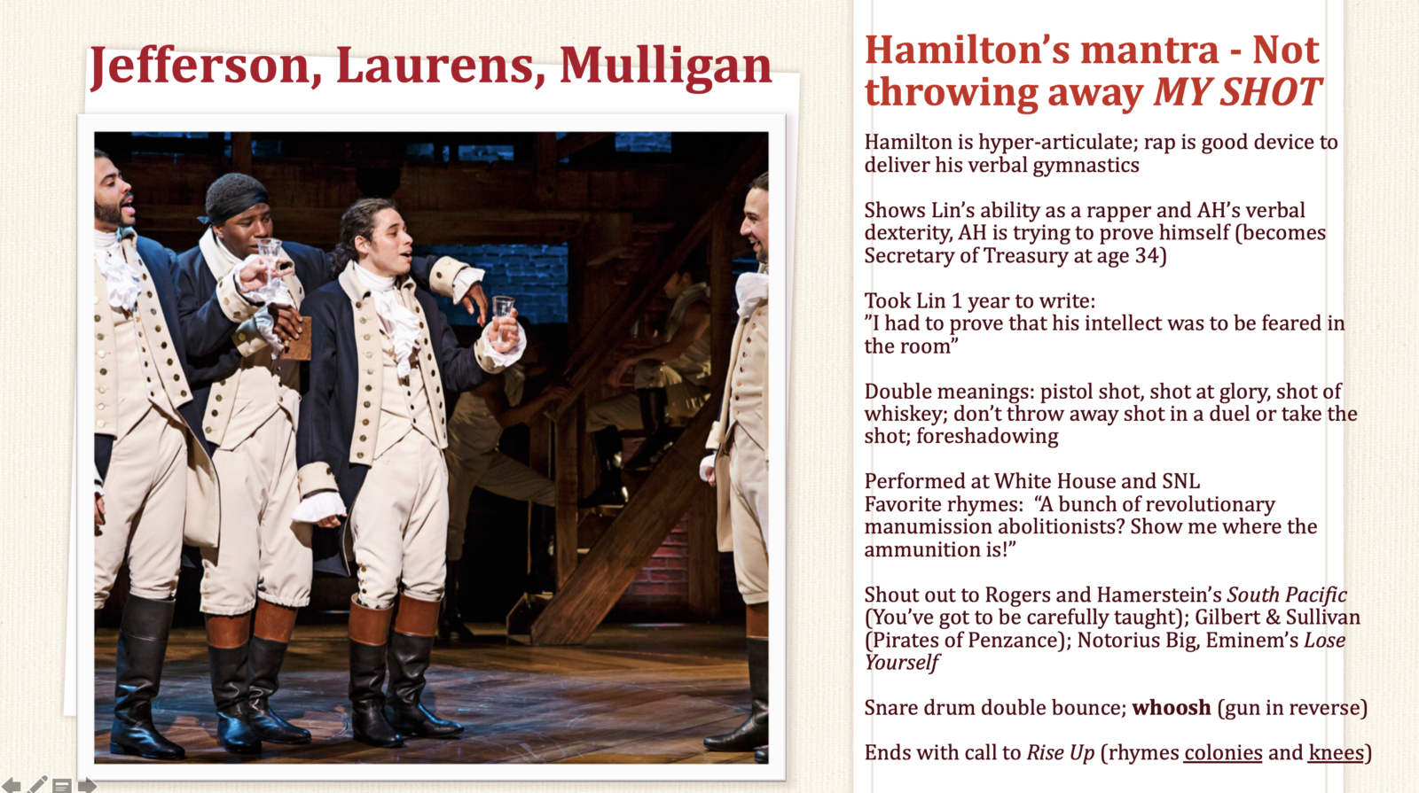 HAMILTON MUSICAL POWERPOINT – Statutes and Stories