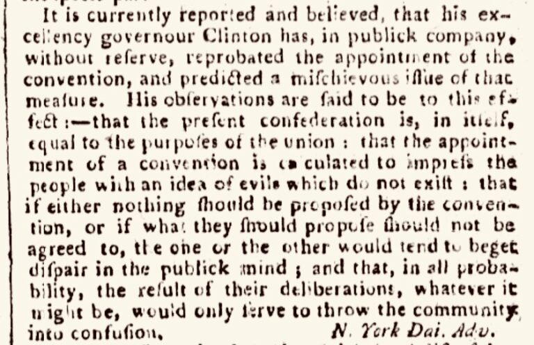 Hamilton at the Constitutional Convention – Statutes and Stories