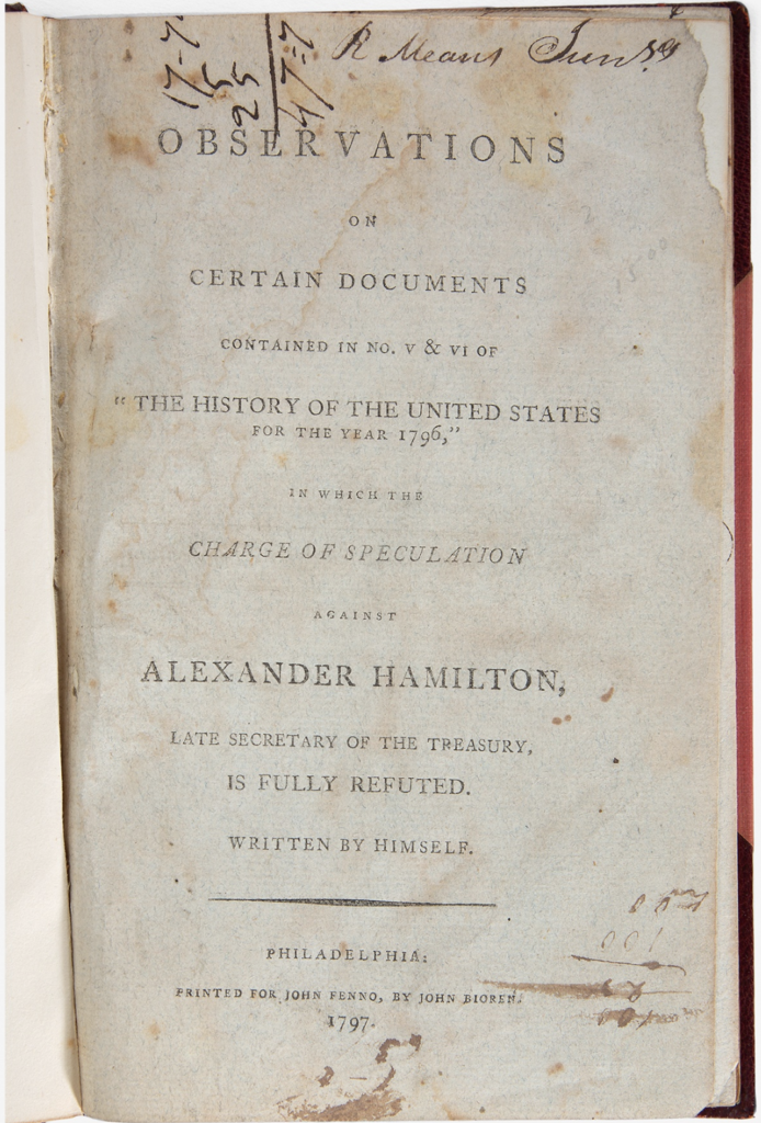Hamilton auction at Freeman’s on October 25th – Statutes and Stories